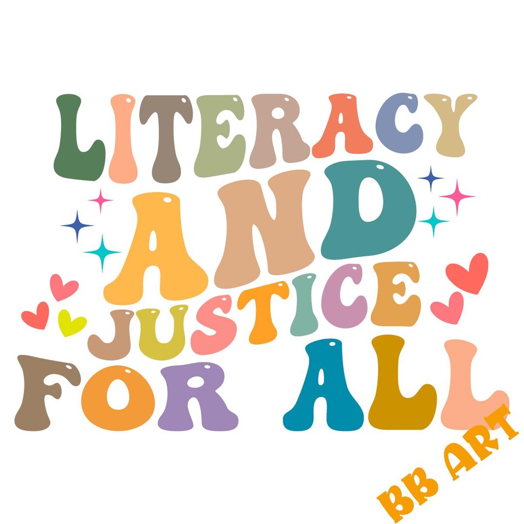 Literacy and Justice for All Svg, Reading Svg, Book Club Svg, Librarian ...