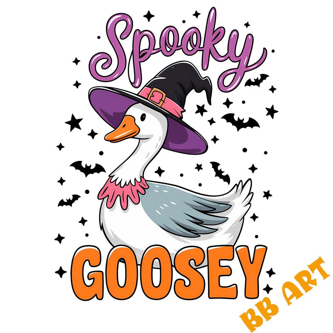 Spooky Goosey Png-spooky Goose Png,funny Halloween Png,retro Png,retro ...