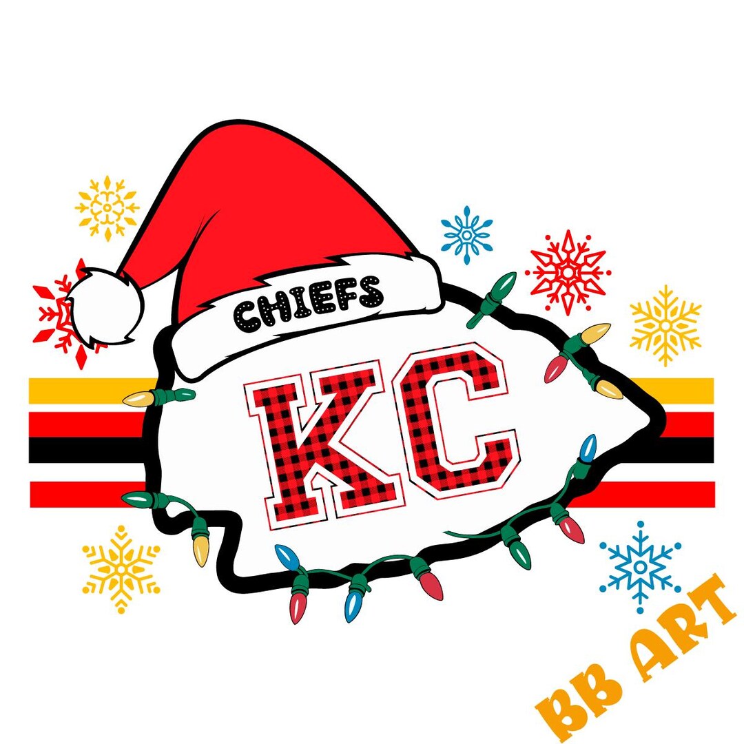 Chiefs Arrowhead Christmas Svg, Kansas City Svg, KC Svg, Merry ...