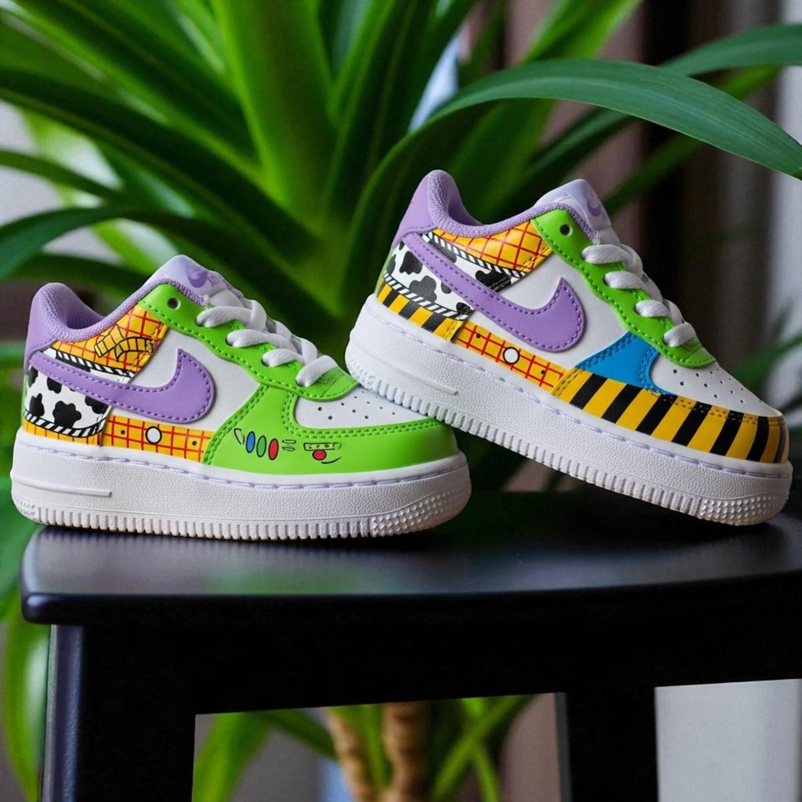 Inspired Custom Air Force 1 for Kids, Buzz Lightyear Af1, Colorful Kids ...