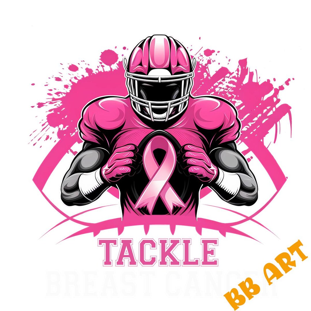 Breast Cancer Football Pink Out Png, Sport Breast Cancer Png, Pink ...