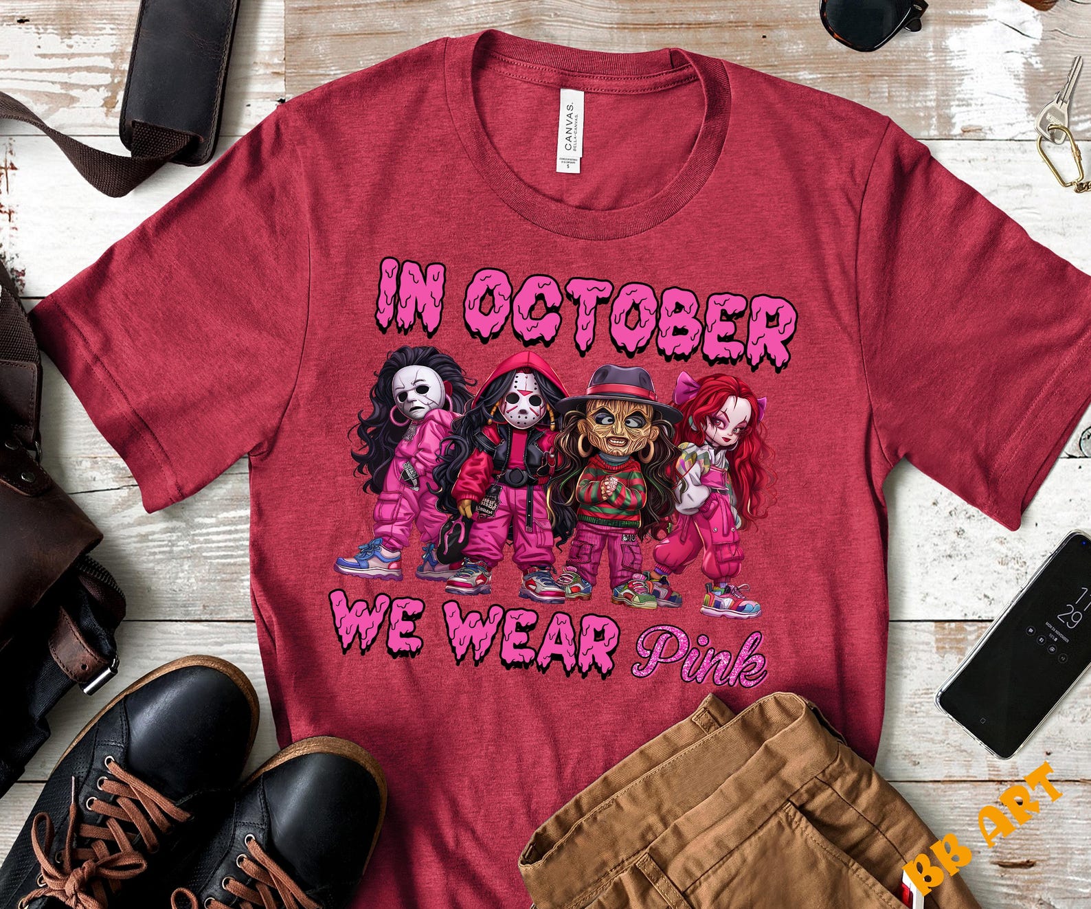 Chibi Horror Characters Png, Thug Life Lady Halloween Png, Horror Movie ...