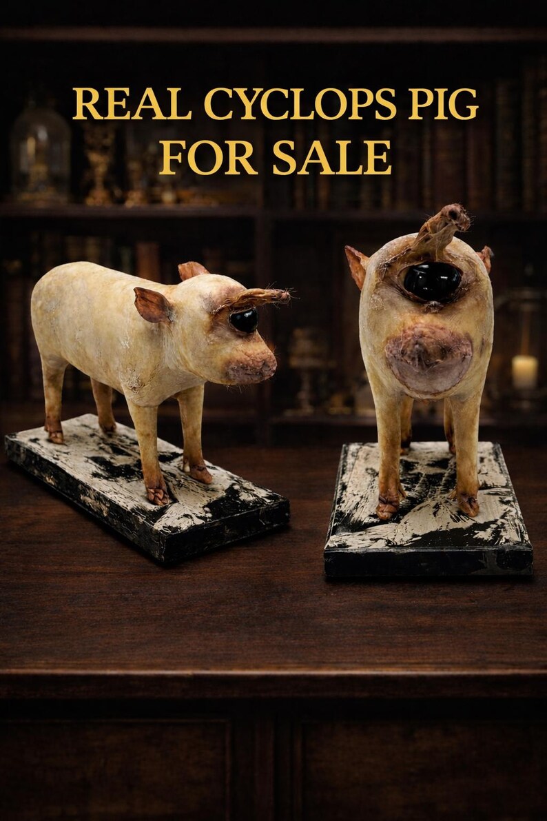 Cyclops Pig Taxidermy - Etsy