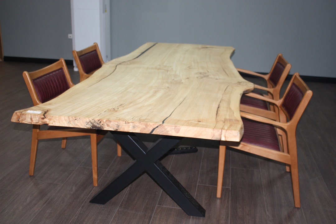 One Piece Live Edge 450 Year Old Cupressaceae Wood Oil Finished Dining ...