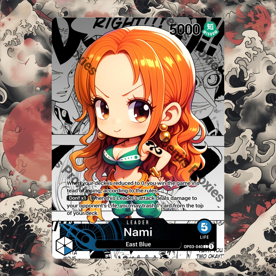 Nami (chibi Edition - Full Art Manga) - Alternate Leader Token - One ...