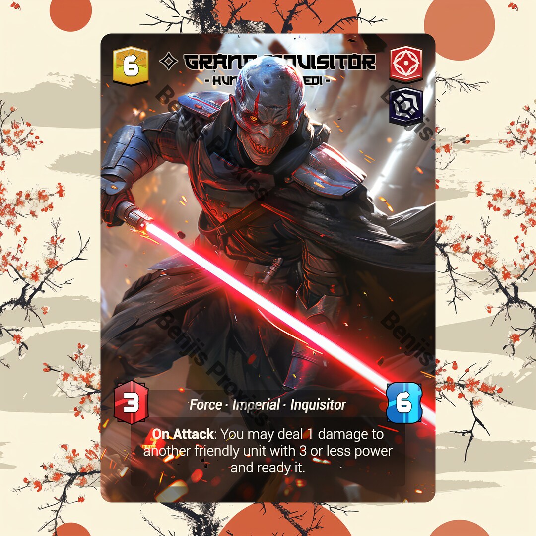 Grand Inquisitor - Hunting the Jedi (foil - With Text) - Alternate ...