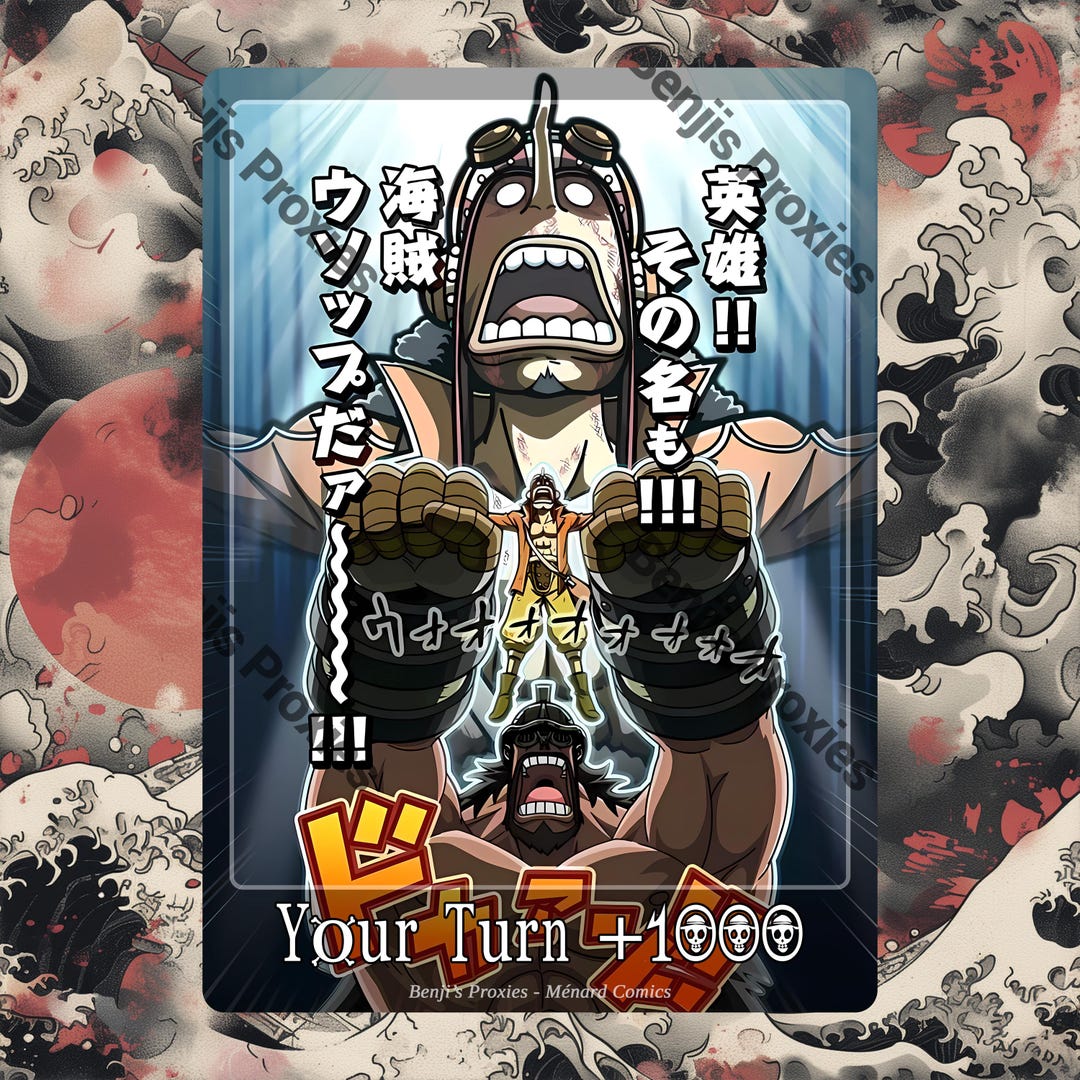 Usopp Don Custom Gift Card One Piece CG - Etsy