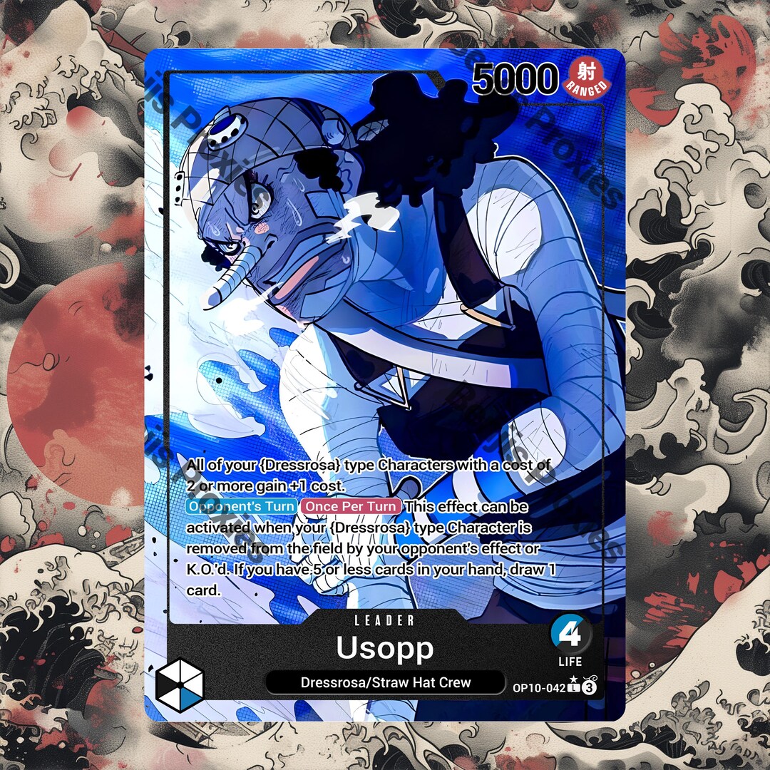 Usopp (OP10-042 - Full Art) - Alternate Token - One Piece CG - Etsy