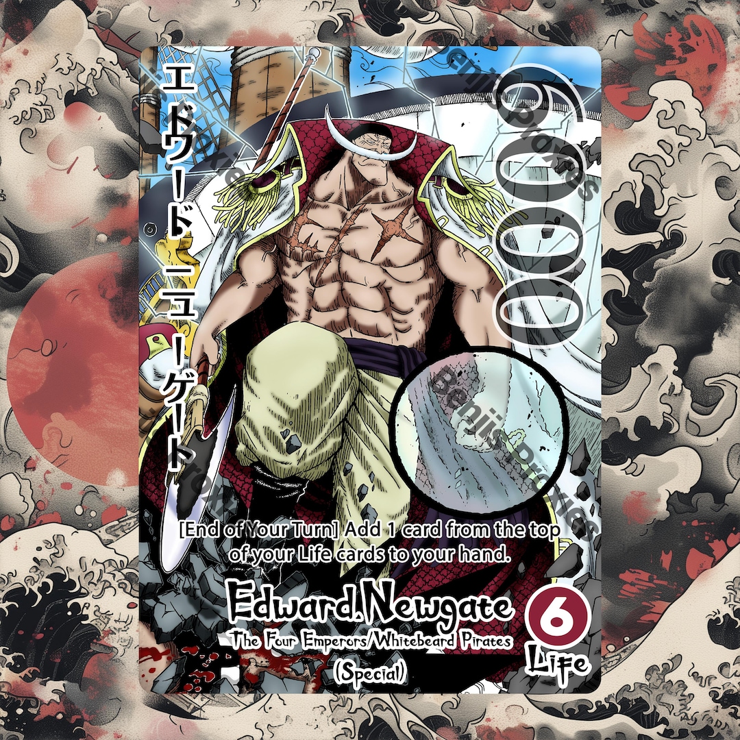 Edward.newgate "whitebeard" - Alternate Token - One Piece CG - Etsy