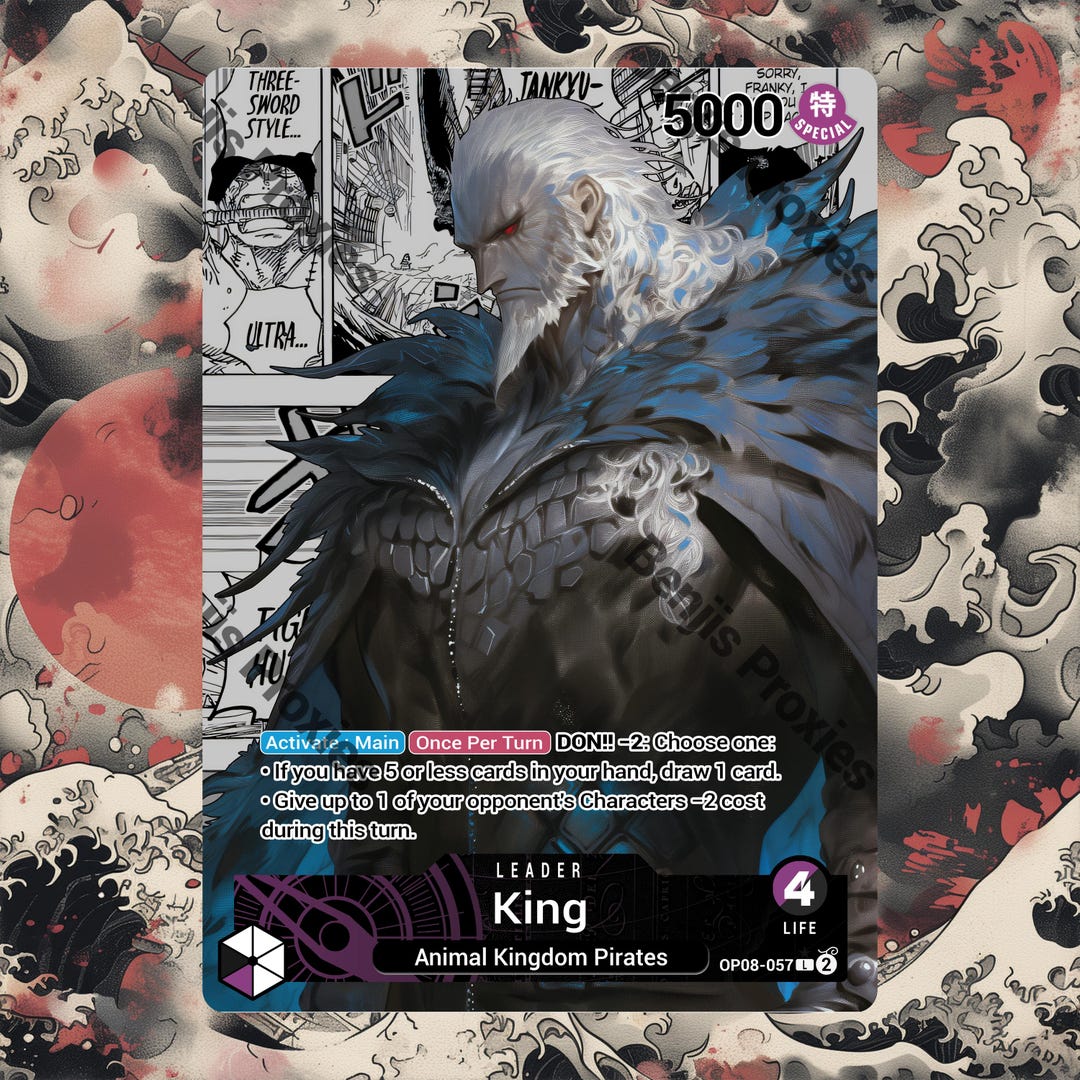 King - Alternate Leader Token - One Piece CG - Etsy