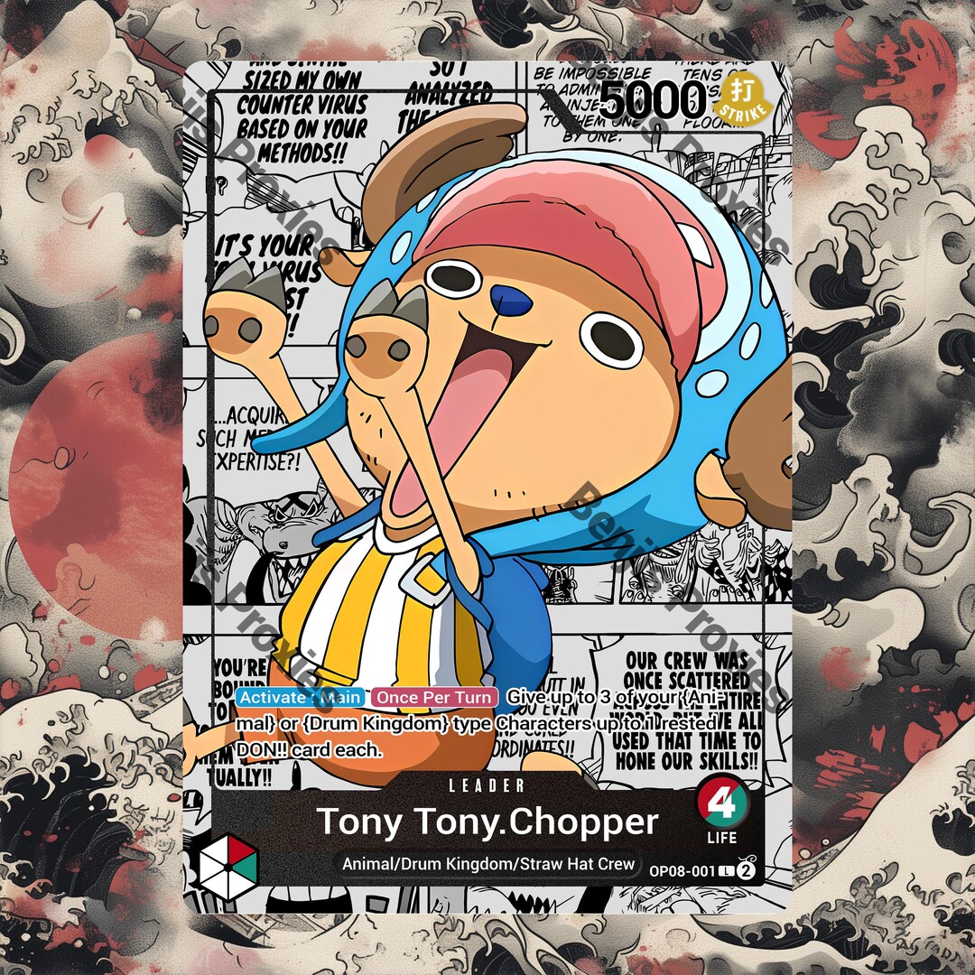 Tony Tony.chopper (full Art Manga) - Alternate Token - One Piece CG - Etsy