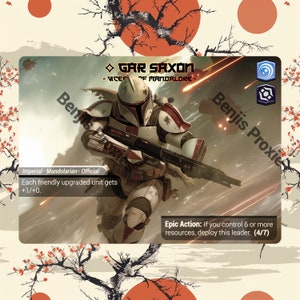 Gar Saxon - Viceroy of Mandalore (foil - With Text) - Alternate Leader ...
