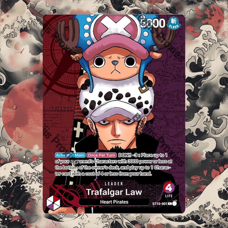 Trafalgar Law Alternate Token One Piece CG - Etsy