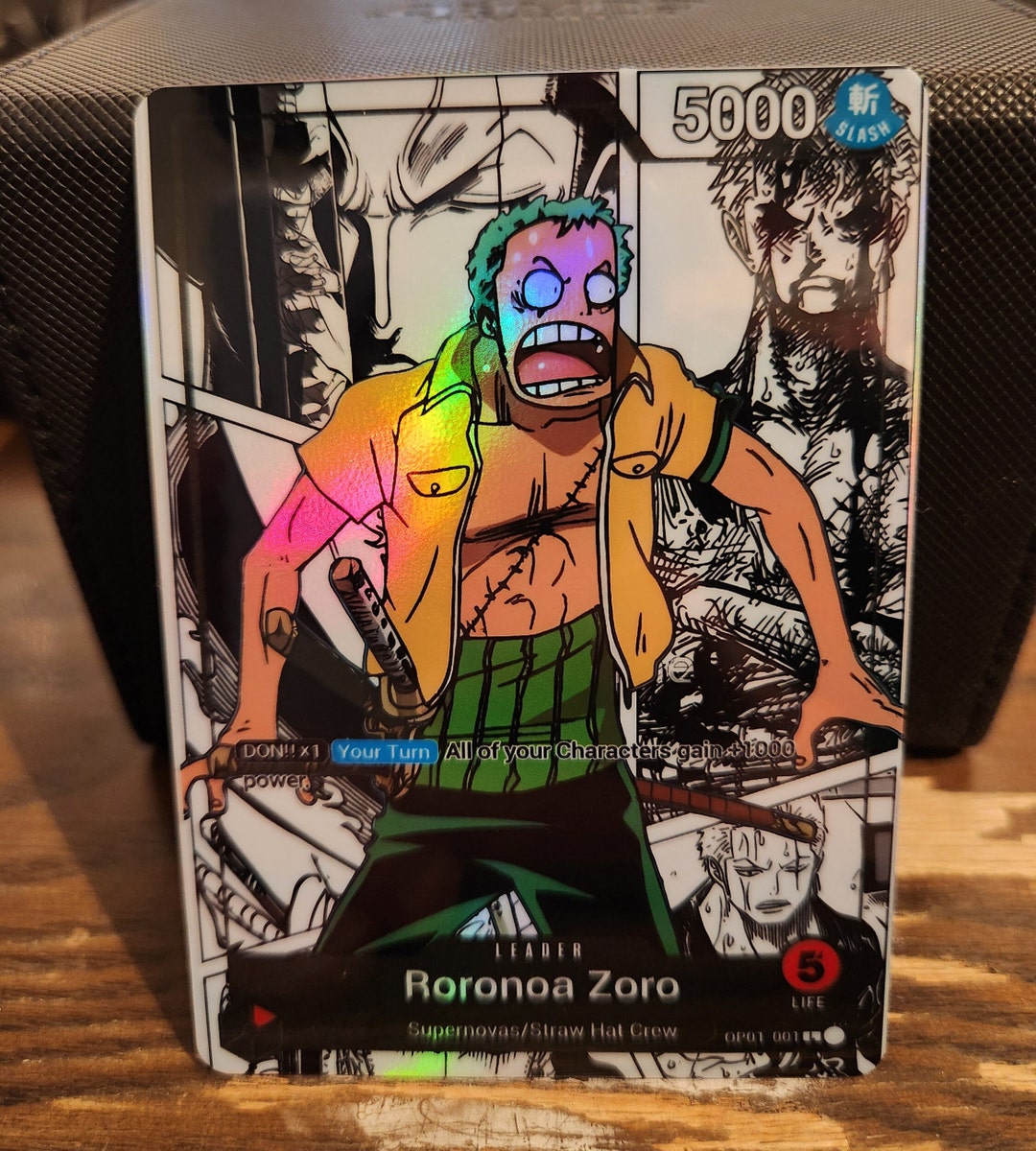 Roronoa Zoro full Art Manga Alternate Token One Piece CG - Etsy