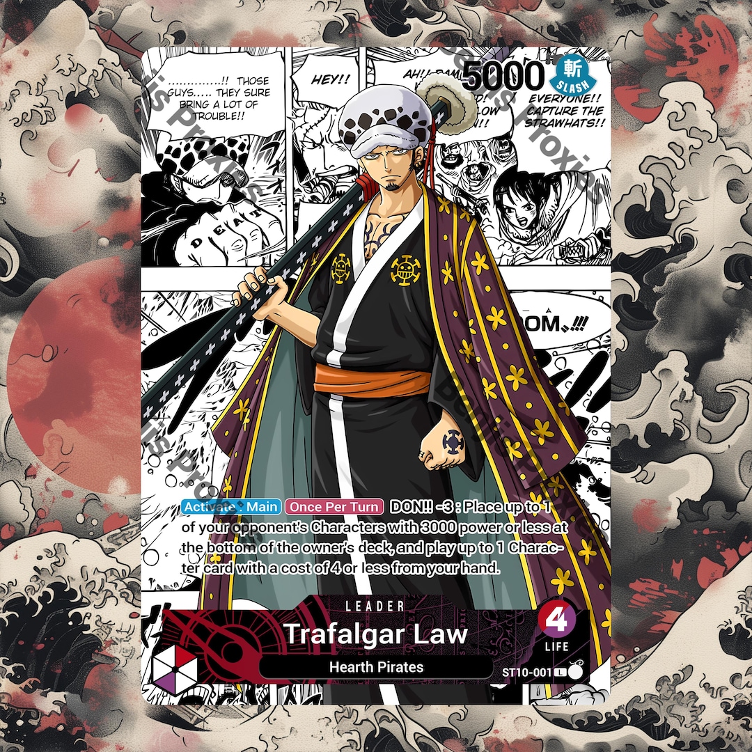 Trafalgar Law (full Art Manga) - Alternate Token - One Piece CG - Etsy