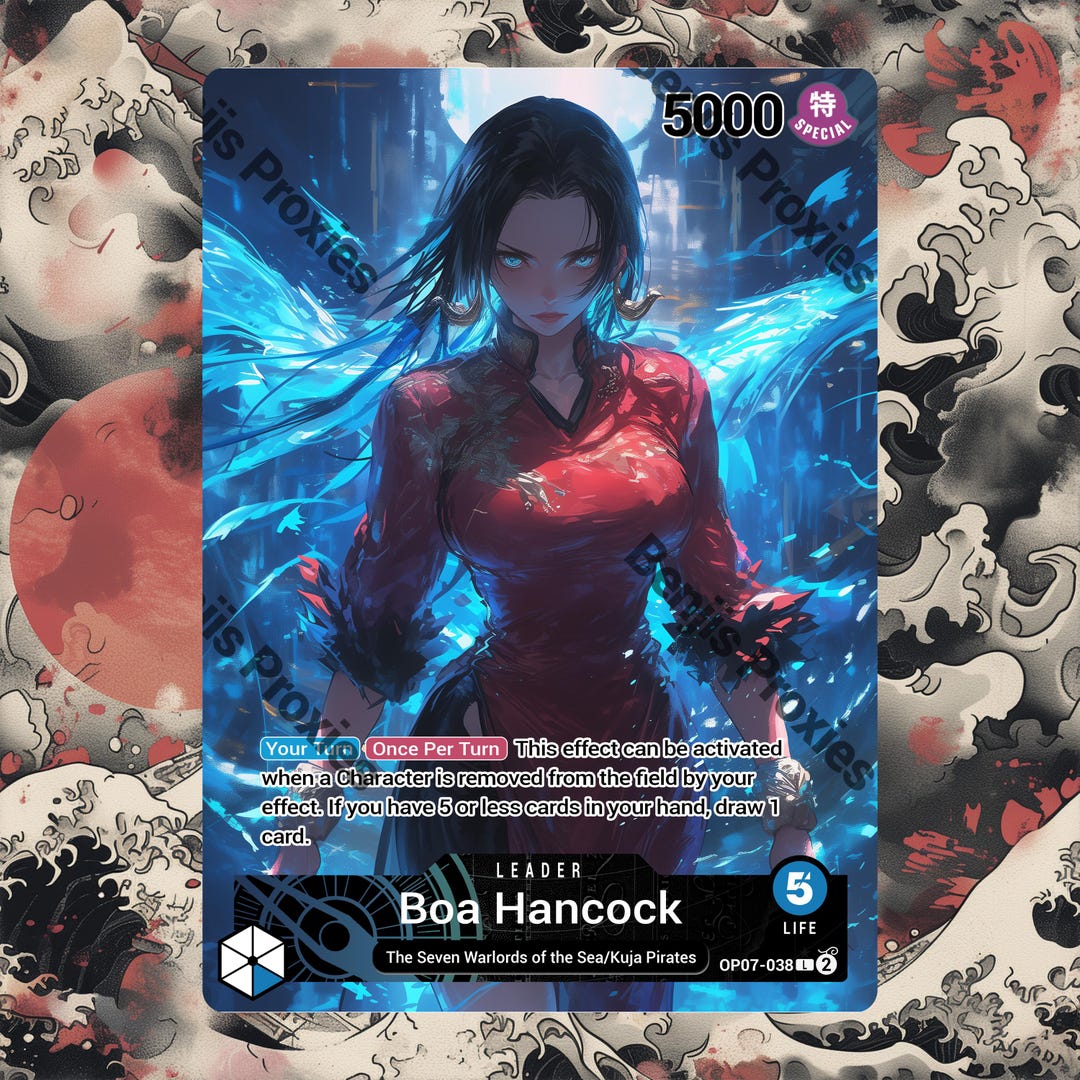 Boa Hancock - Alternate Leader Token - One Piece CG - Etsy