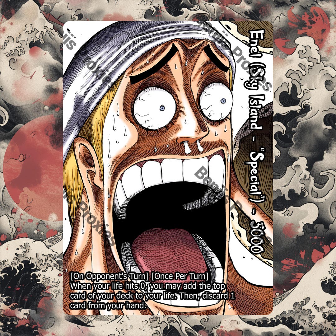 Enel - Alternate Token - One Piece CG - Etsy