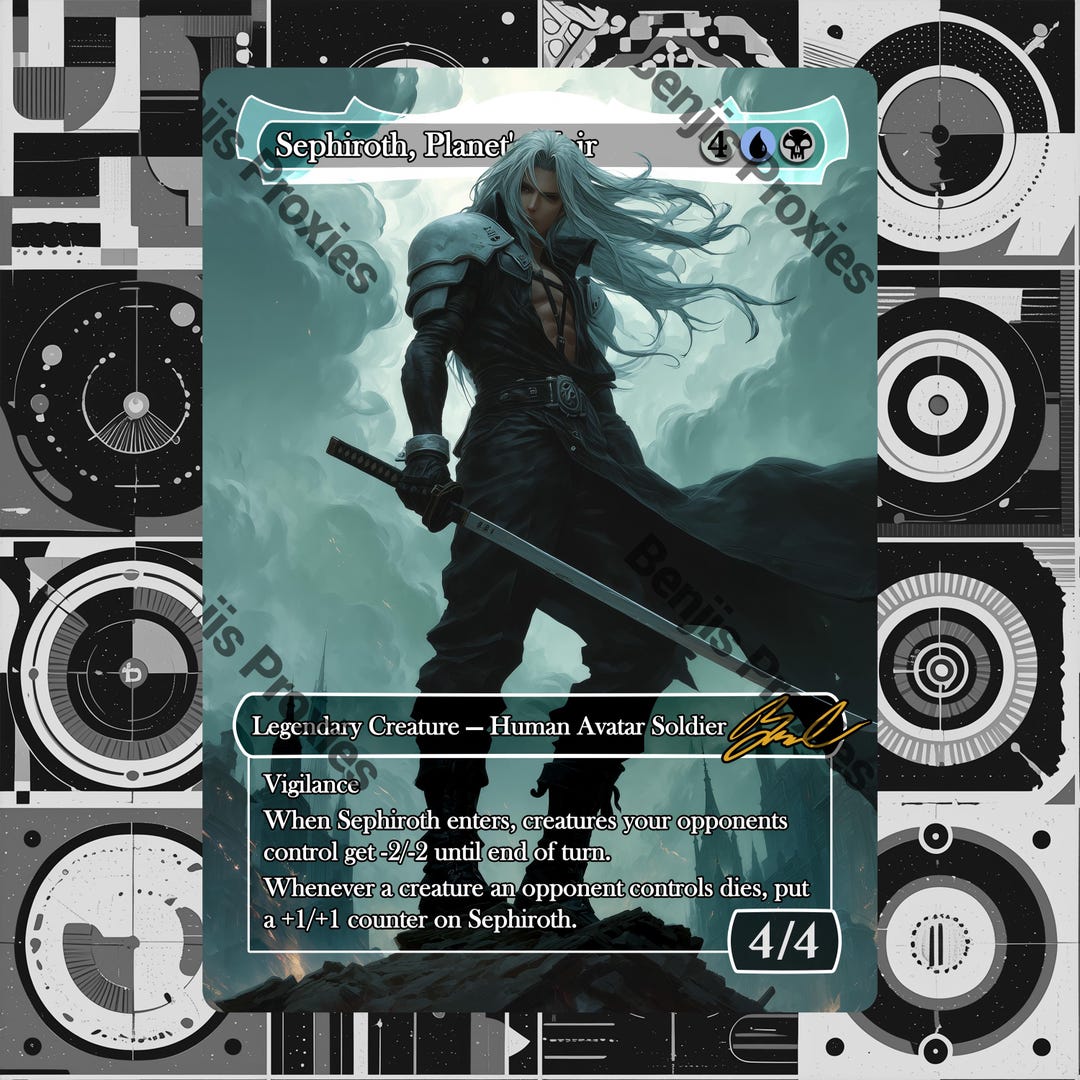 Sephiroth, Planet's Heir - Magic the Gathering (MTG) Proxy Leader ...