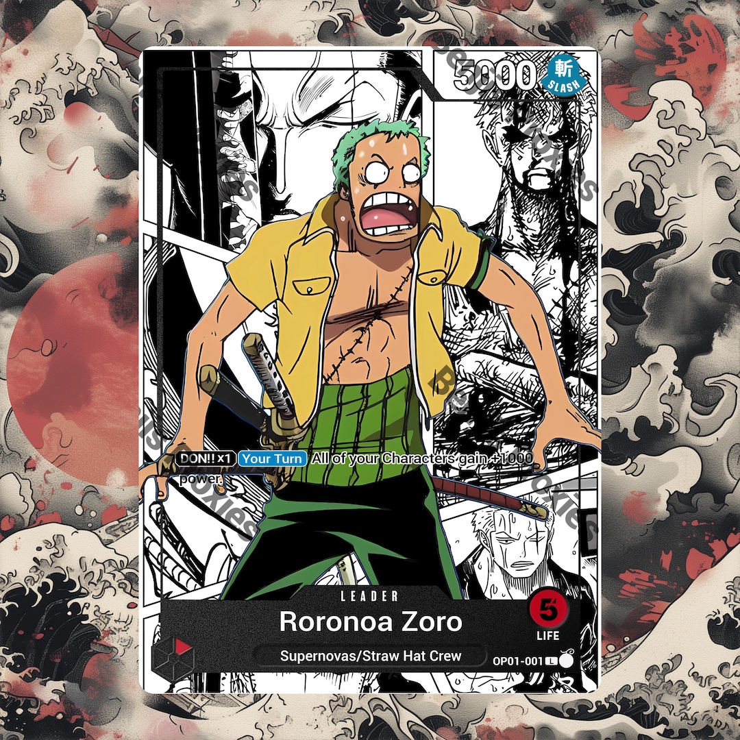 Roronoa Zoro (full Art Manga) - Alternate Token - One Piece CG - Etsy
