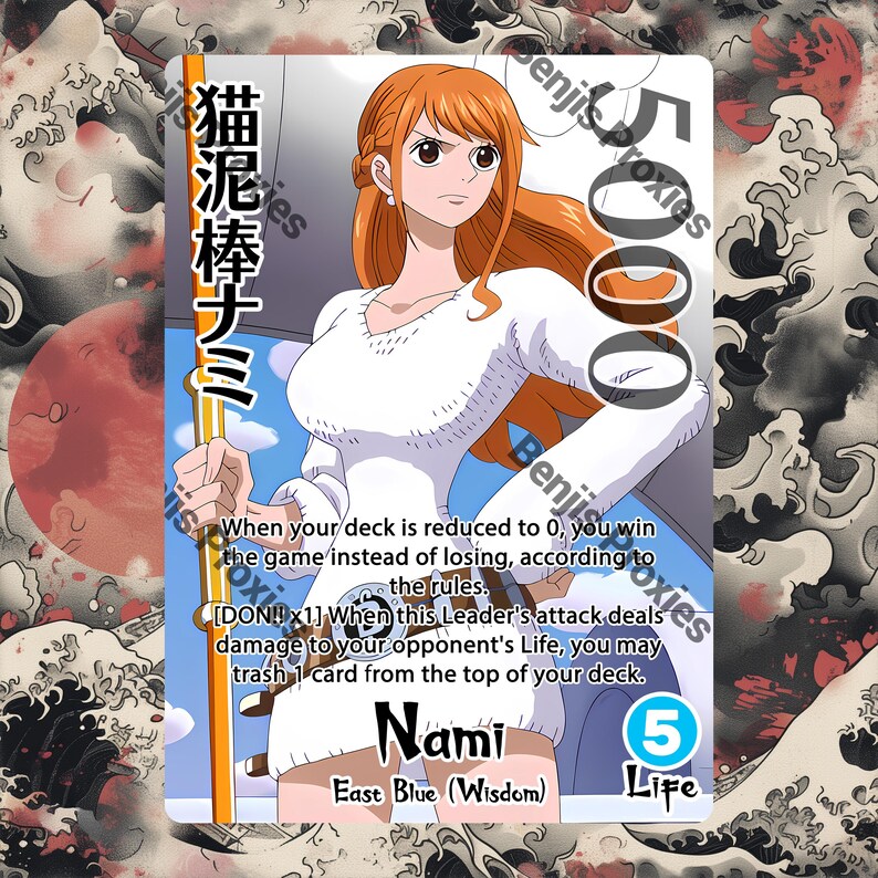 Nami - Alternate Token - One Piece CG - Etsy