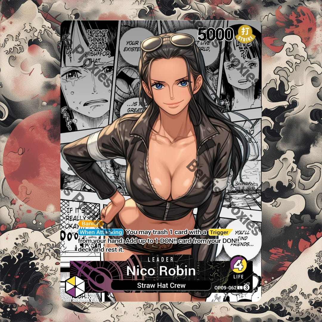 Nico Robin - Alternate Leader Token - One Piece CG - Etsy