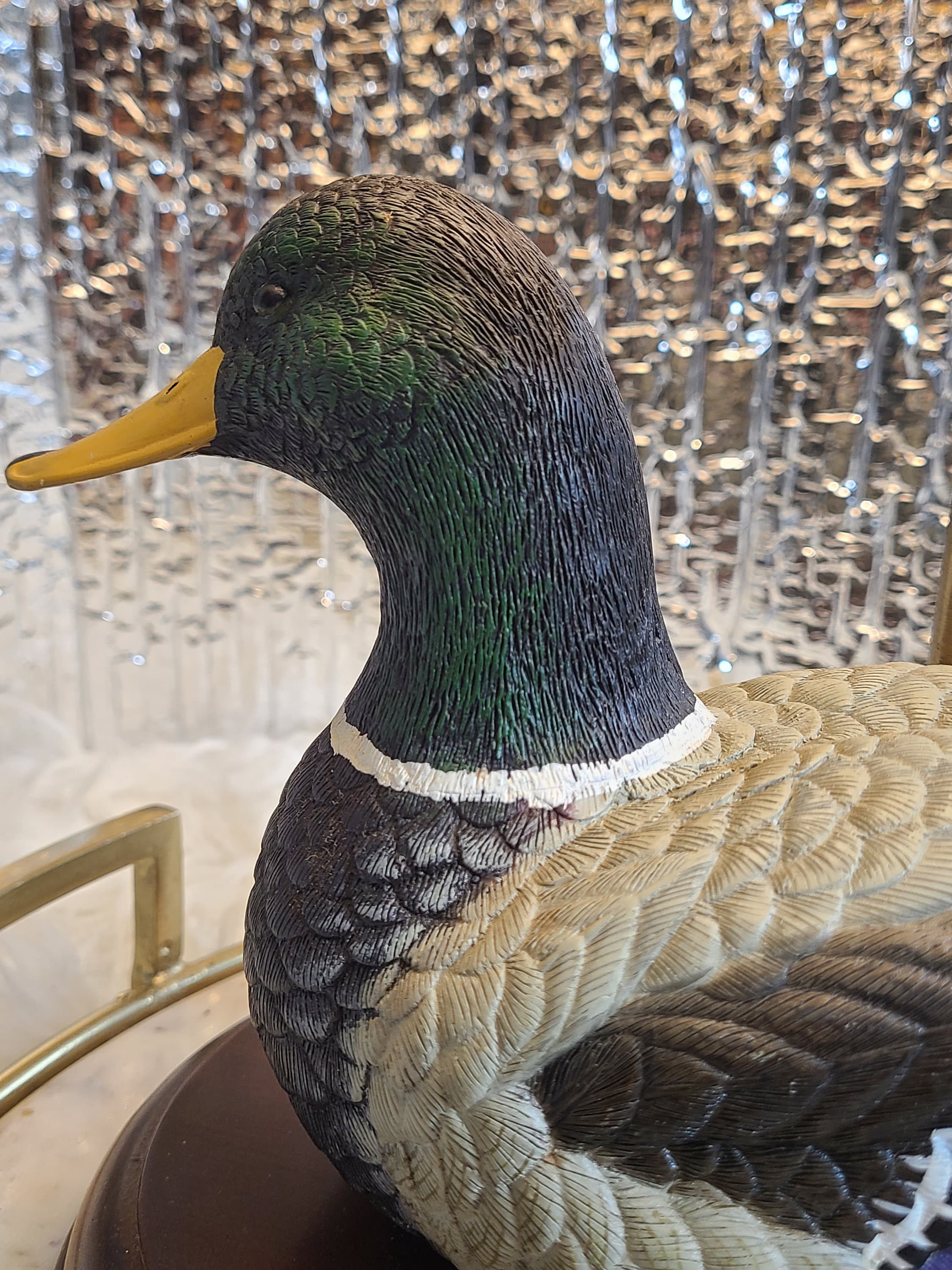 Rare Rustic Cabin Vintage Wooden Mallard Duck Decoy Desk Table Lamp ...