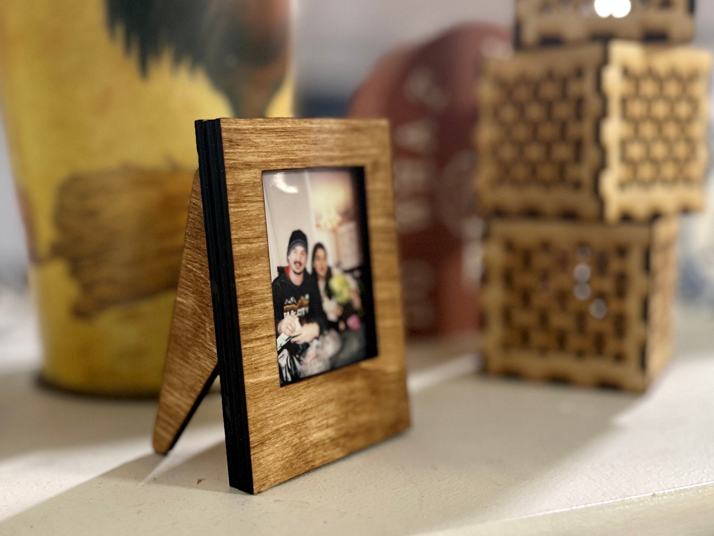 Fujifilm Instax Mini Picture Frame Wood Polaroid Holder Retro Photo ...