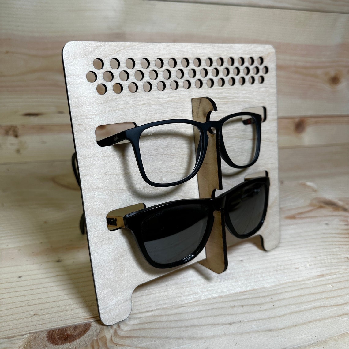 Wooden Glasses Display Stand | Sunglass / Eyeglass Rack - Etsy