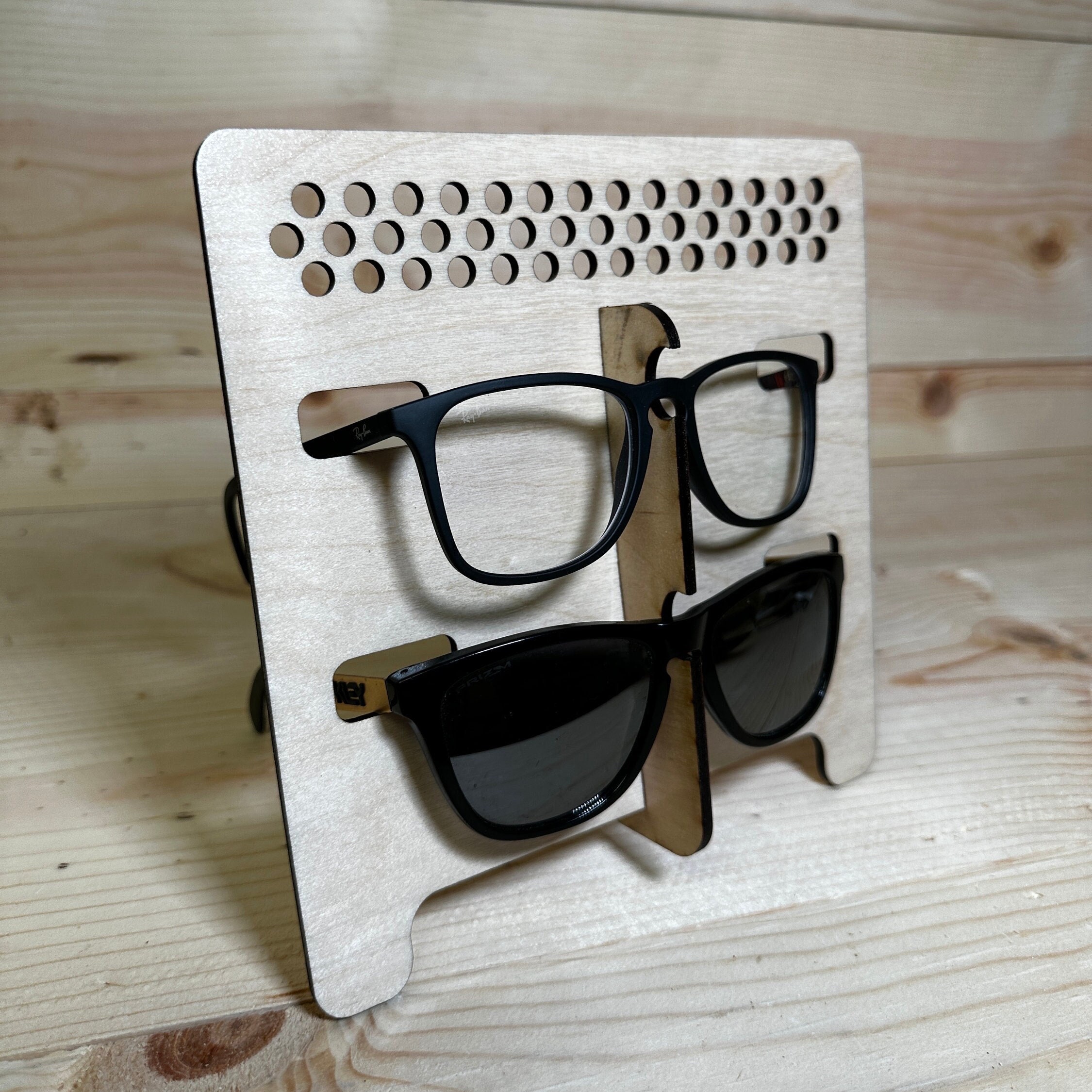 Wooden Glasses Display Stand | Sunglass / Eyeglass Rack - Etsy