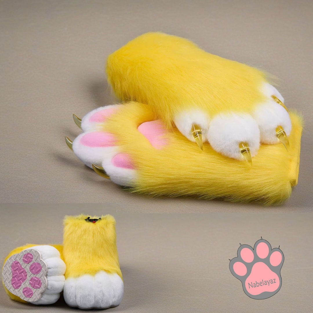22 Colors, Furry Foot/hand Paws Fluffy Fursuit Paws Wolf Kemono Paws ...