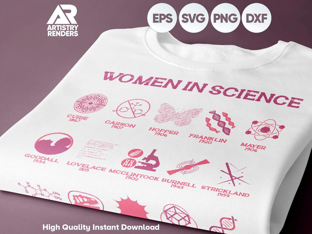 Woman in Science Pink SVG, Science Shirt PNG, Trendy Shirt, Scientist ...