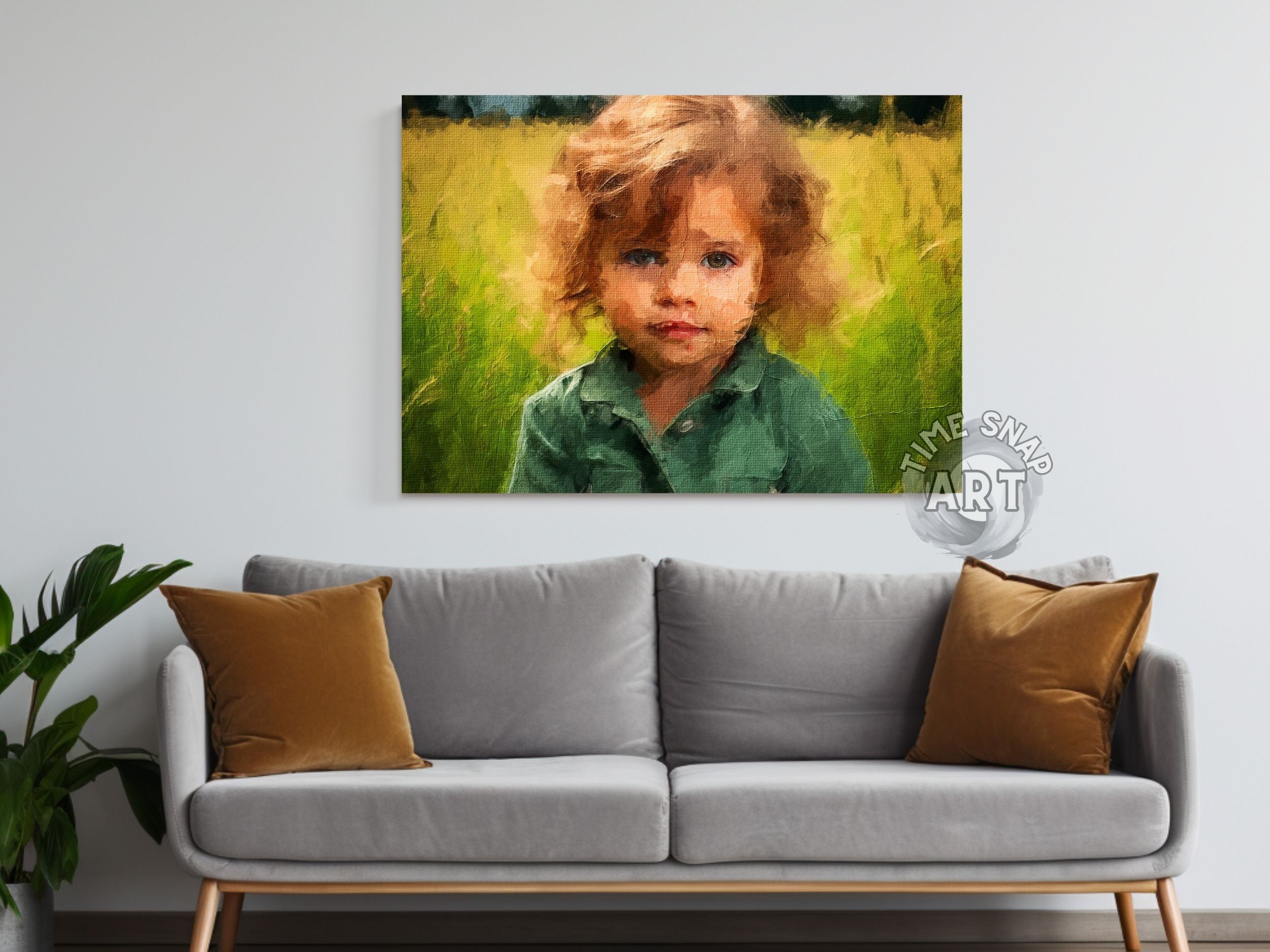 Custom Kids Portrait From Photo Personalized Child Portrait From Photo ...