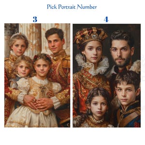 Oil Painted Custom Royal Family Portrait From Photo Custom Royal Family ...