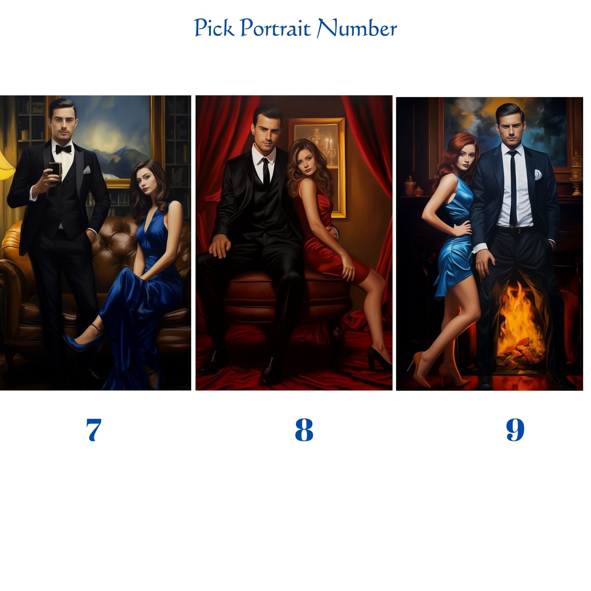 Mafia Couple Portrait From Photo Personalized Gift for Couple Portrait ...