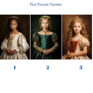 Custom Princess Portrait From Photo Renaissance Portrait Personalized ...