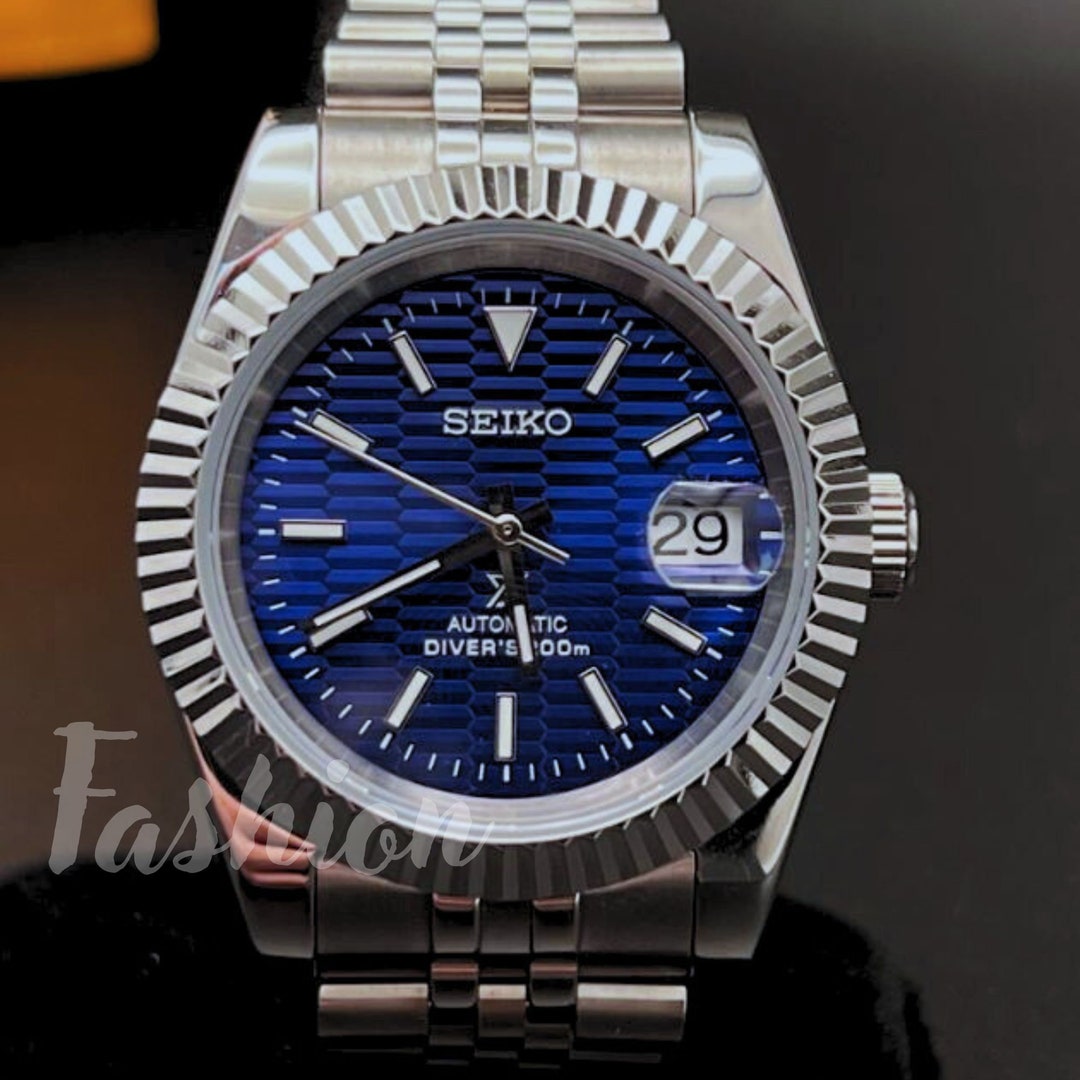 Luxury Fluted Day Date Seiko Homage 41mm,, - Etsy