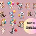 Cute Cats Clipart Bundle, Kitten Graphics, Printable Cat Image, Digital ...