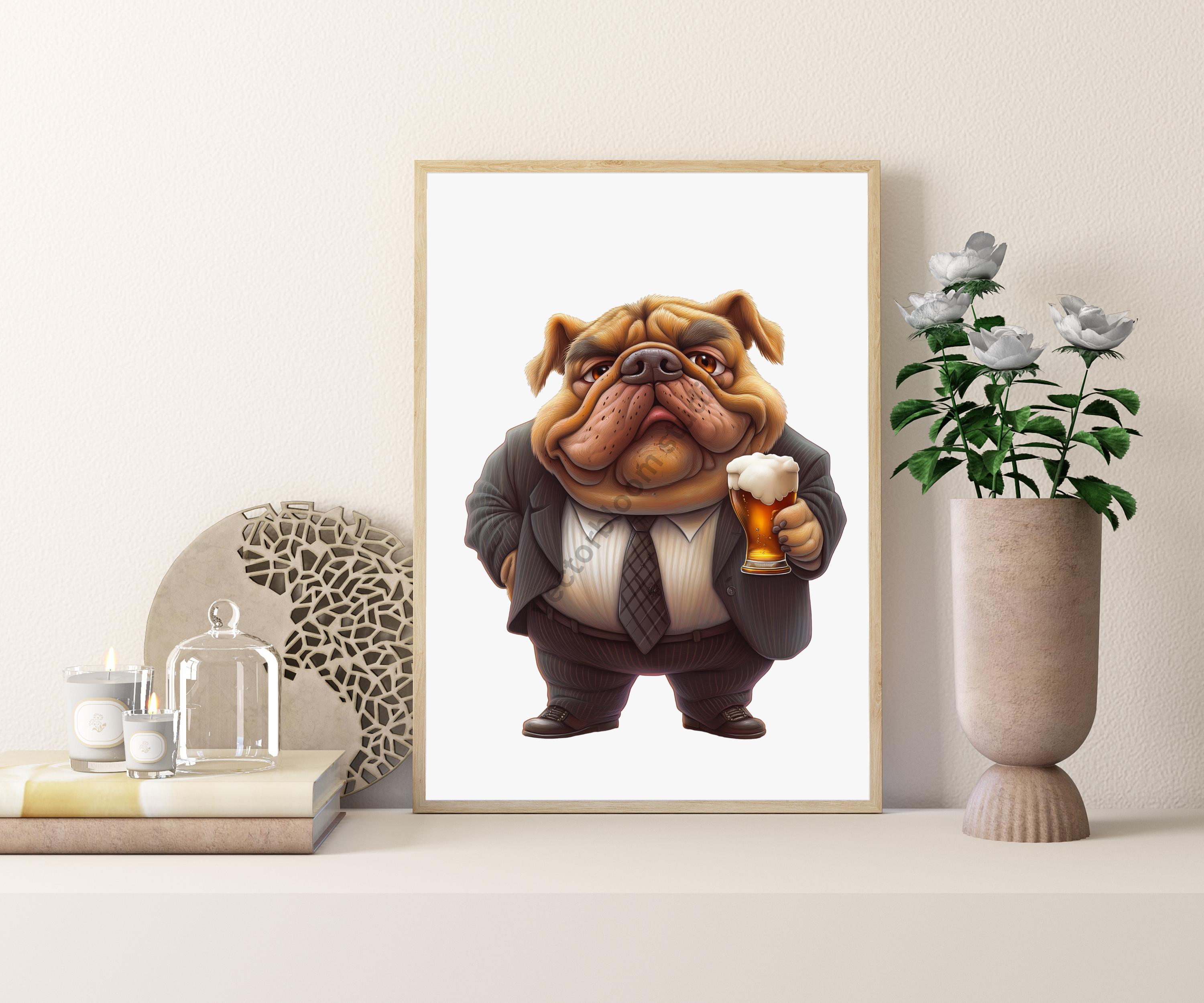 12 Grumpy Dog With Beer Bundle Clipart PNG Beer Clipart Dog Clipart Animal Clipart Funny Clipart ...