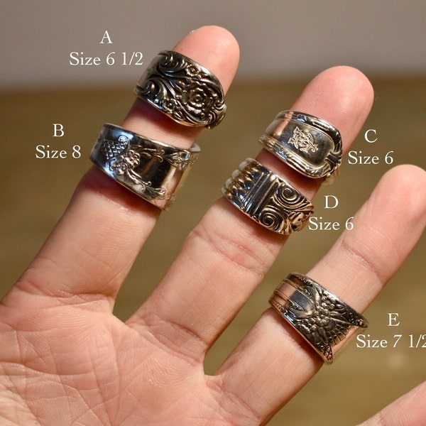 Silver Spoon Ring - Etsy