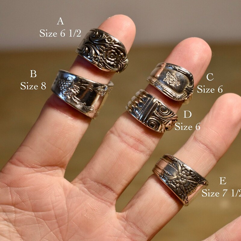 Silver Spoon Ring - Etsy