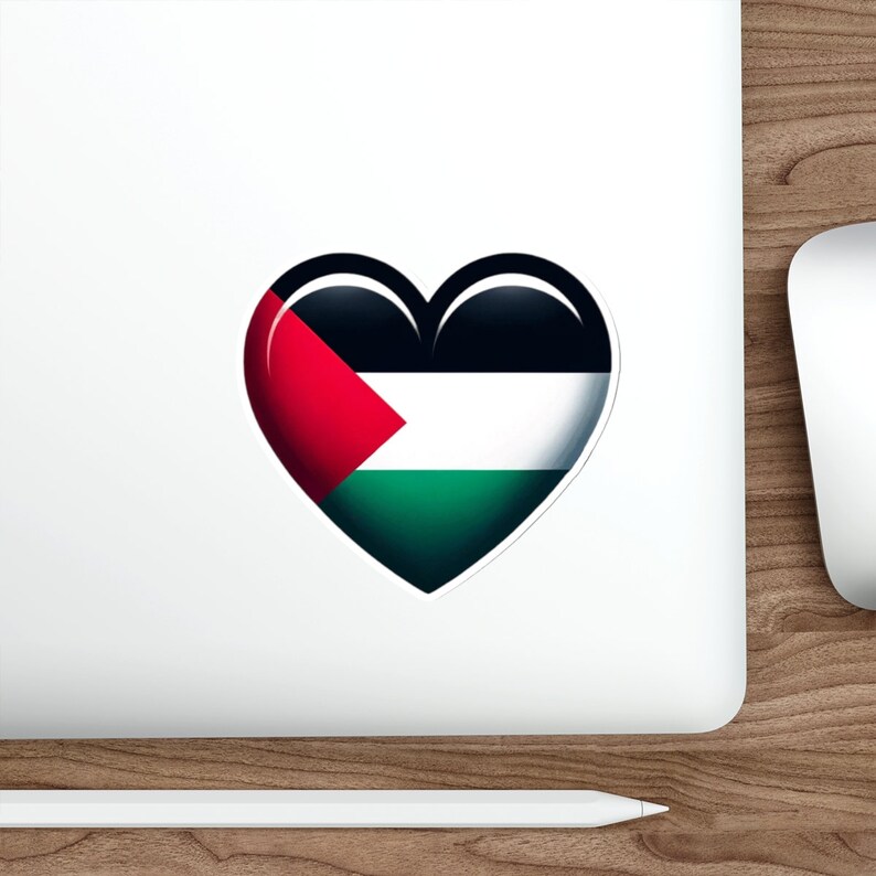 Heart of Palestine Flag Sticker - Etsy