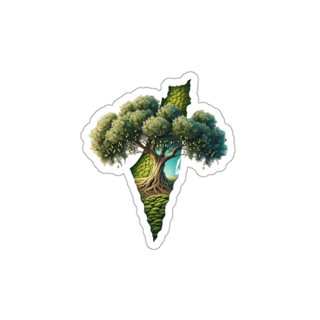 Rooted in Palestine Olive Tree Sticker - Etsy