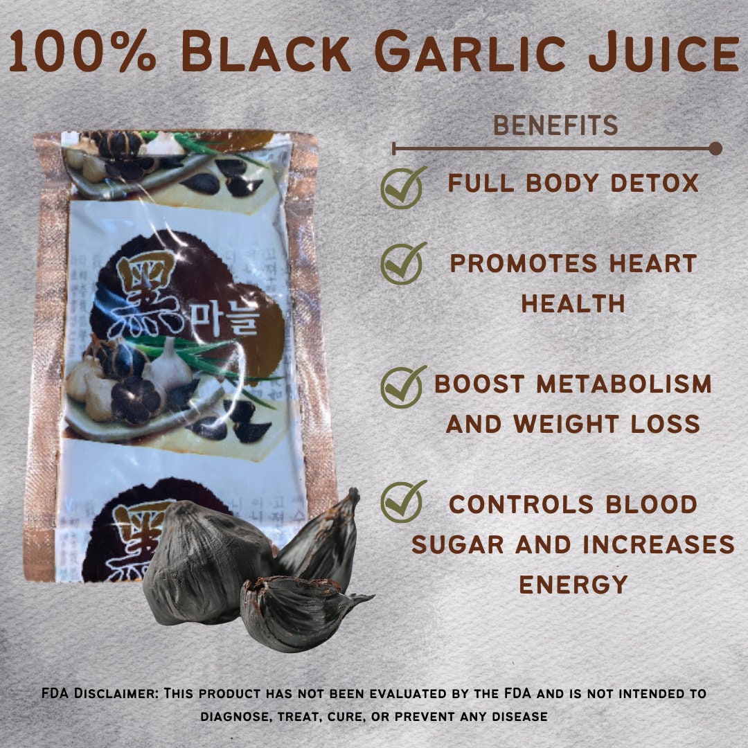 Korean 100% Black Garlic Juice Concentrate Jugo De Ajo Negro healthy ...