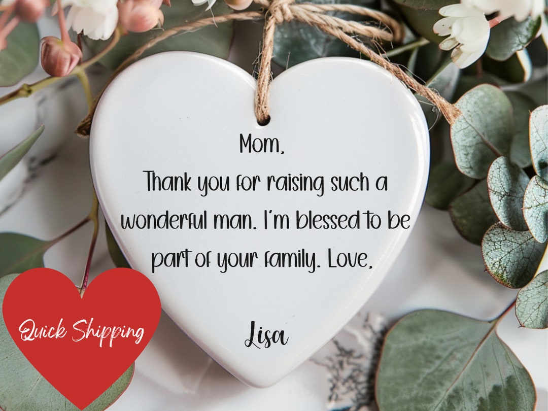 Mother of the Bride, Mother-in-law of the Bride, Wedding Gift, Keepsake ...