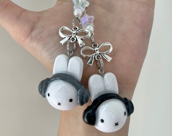 Miffy Acrylic Keychain/phone Charm - Etsy