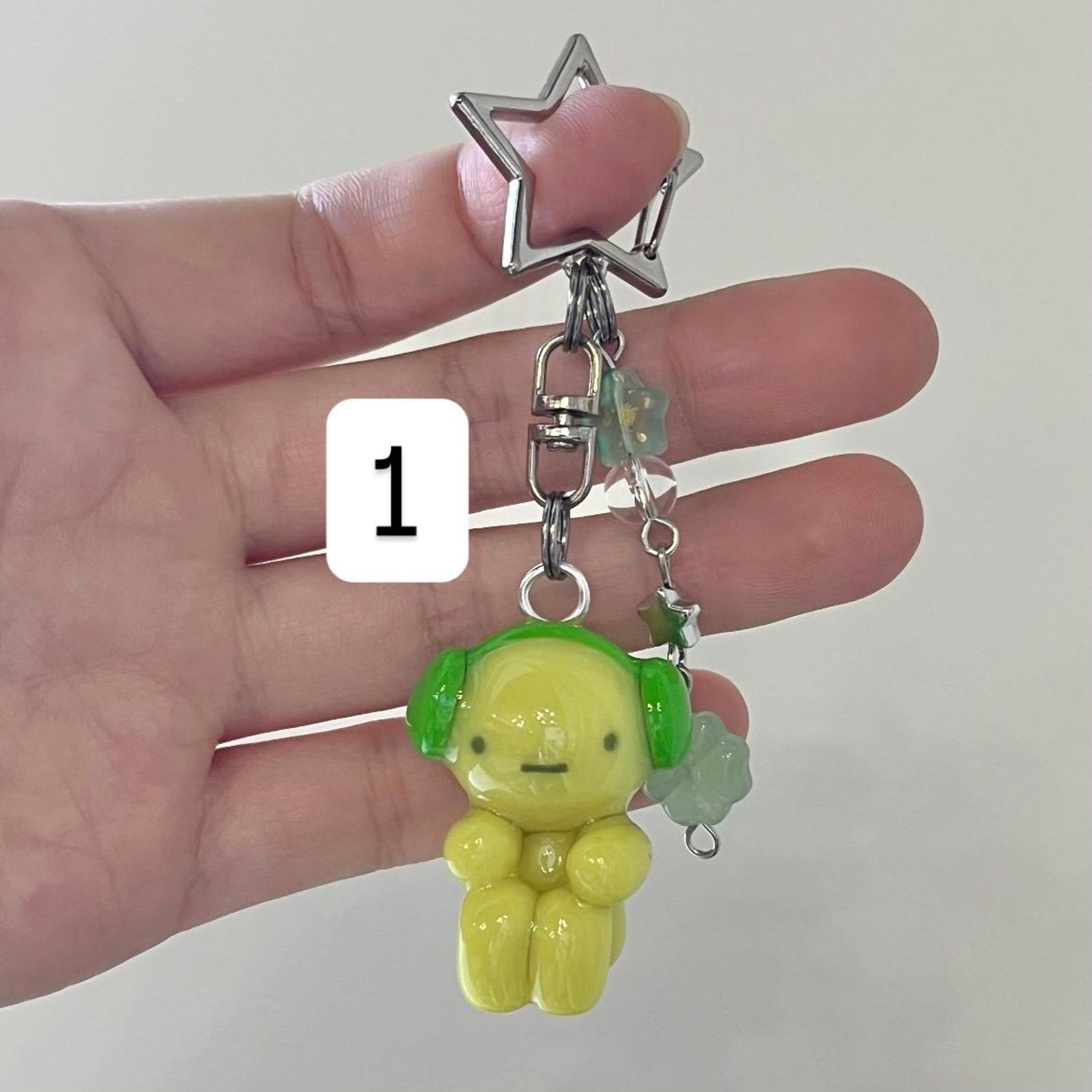 Smiski Headphone Full Body Keychain - Etsy