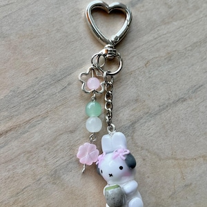 Bunny Matcha Keychain - Etsy