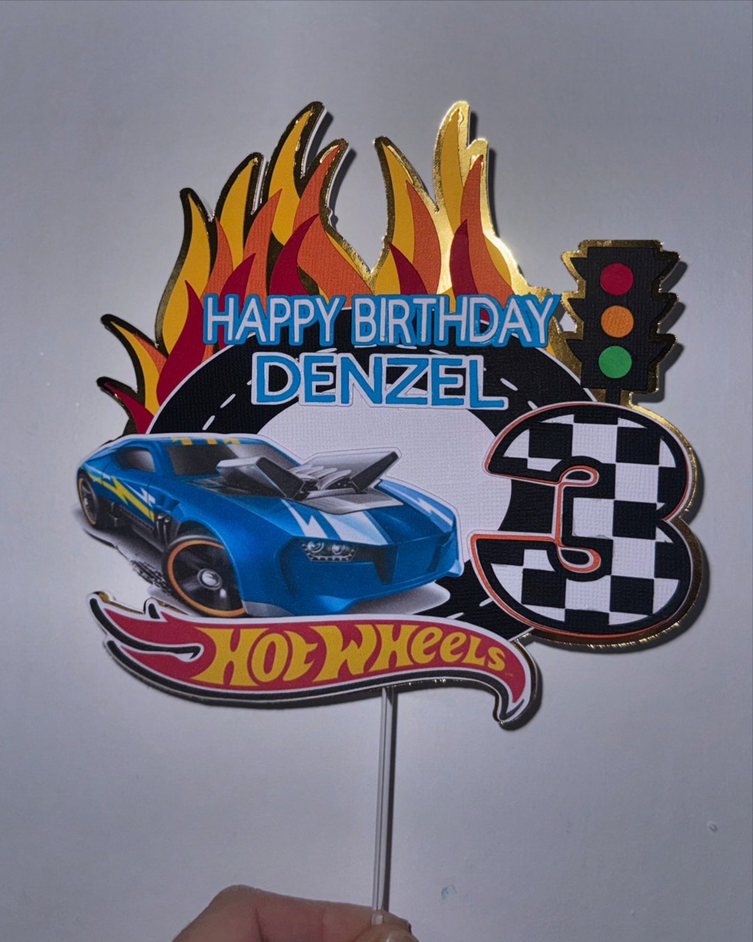 7 Hot Wheels Car Cake Topper Personalised - Etsy Australia