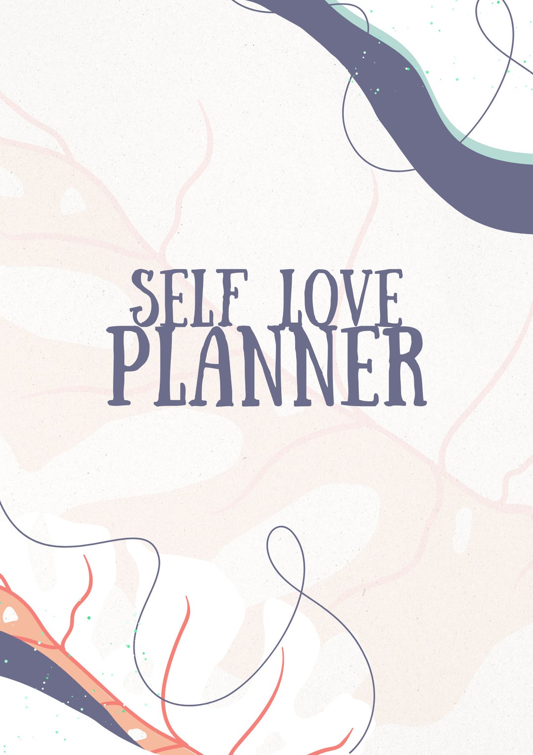 24 Pages Self Love Planner Instant Download PDF Printable Free Self ...