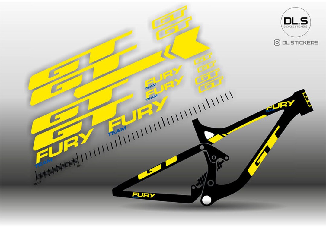 Set of Bicycle Stickers GT. Bike Stickers, Cycling. Full Palette of ...